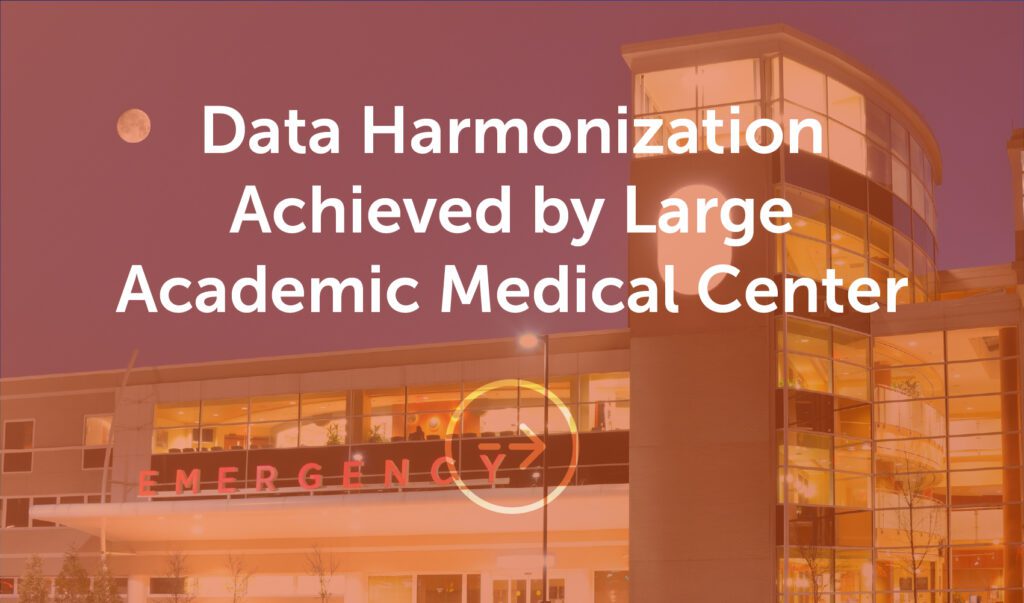 Data Harmonization Achieved by Large Academic Medical Center ...